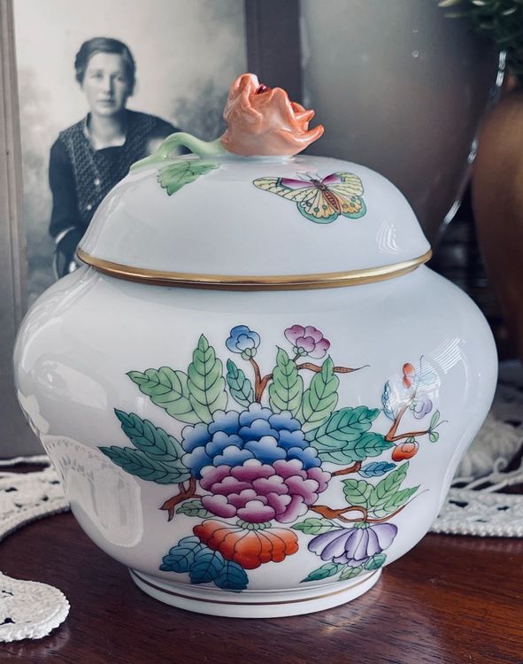 HEREND Porzellan Grosse Box mit Deckel | Kaufen auf Ricardo