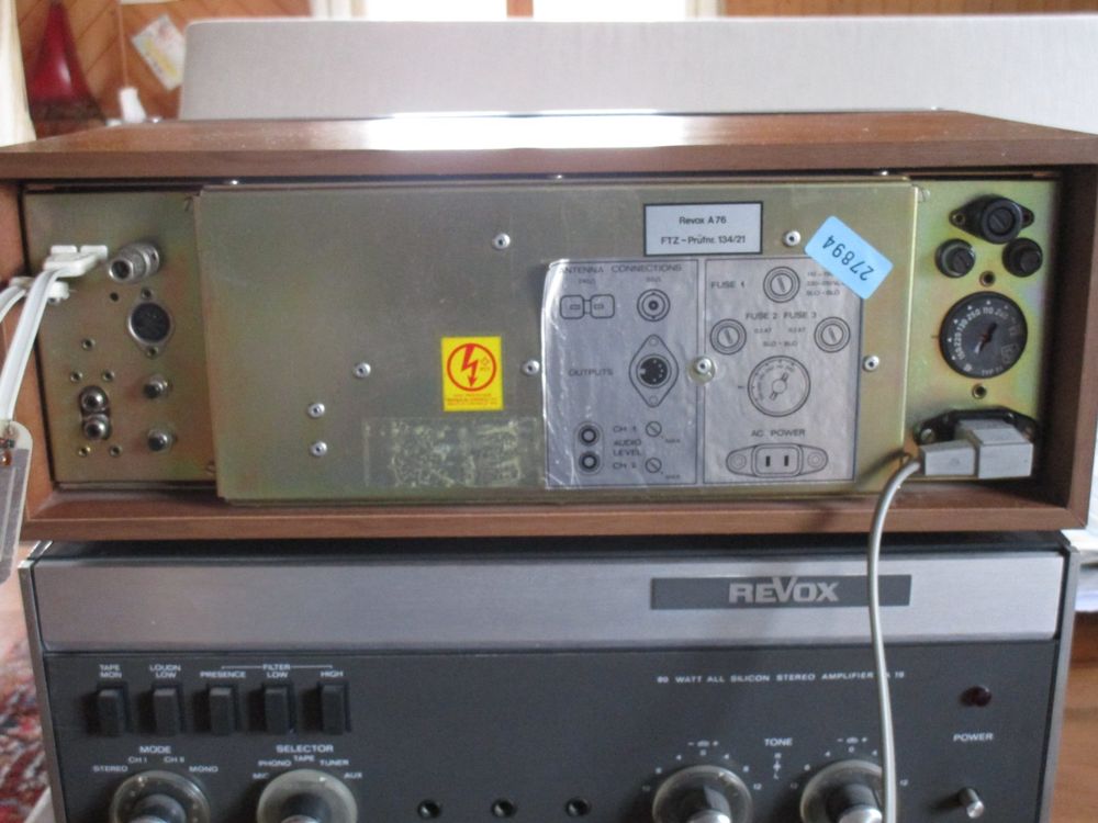 Revox Verstärker A78 und Revox FM-Tuner A76 (Gebraucht) in Dussnang für CHF 95 – nur Abholung ...