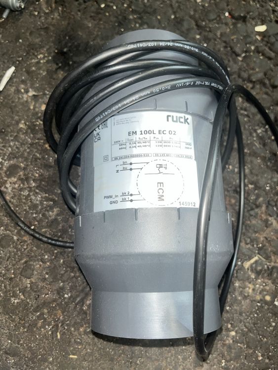 Ruck EM 100L EC 02 Ventilator, neu (Neu und originalverpackt) in Signau ...