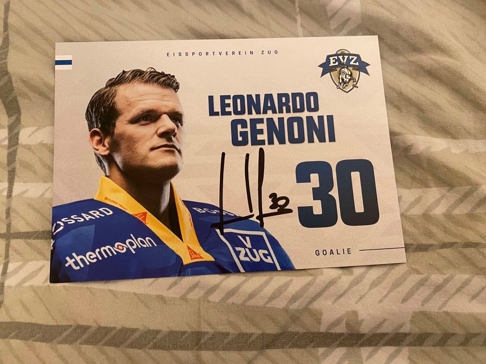 Autogrammkarte Leonardo Genoni (Gebraucht) in Rüschlikon für CHF 10.2 ...