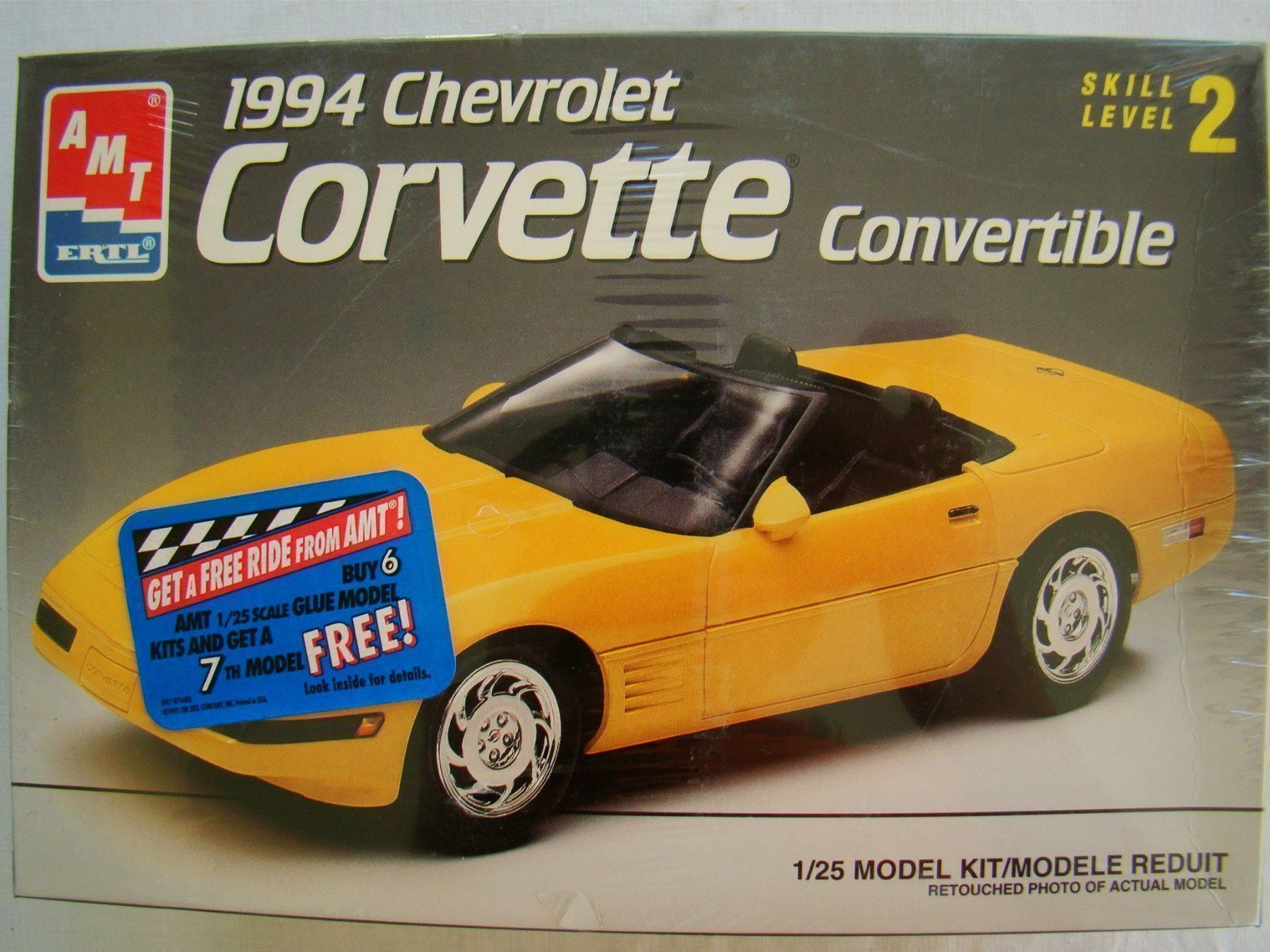 AMT/Ertl 94 1994 Chevy Chevrolet Corvette 1:25 #8073 (Neu und ...