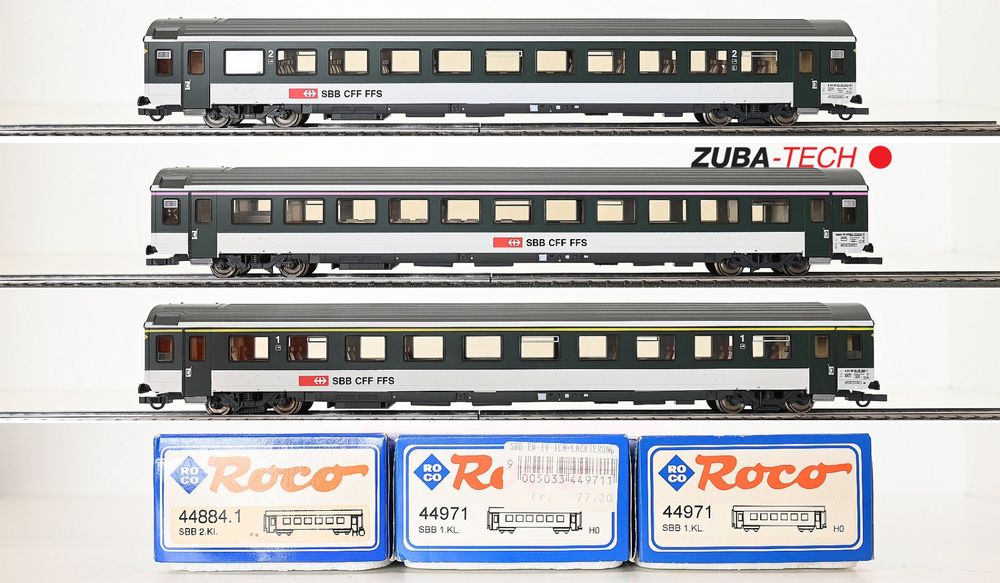 Roco 3x EW IV Personenwagen der SBB, H0 GS mit OVP (Gebraucht) in St ...