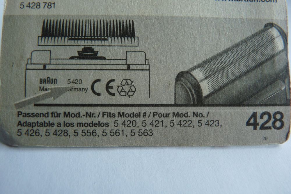 Braun Micron Rasierer Klingenblock + Scherblatt | Kaufen auf Ricardo