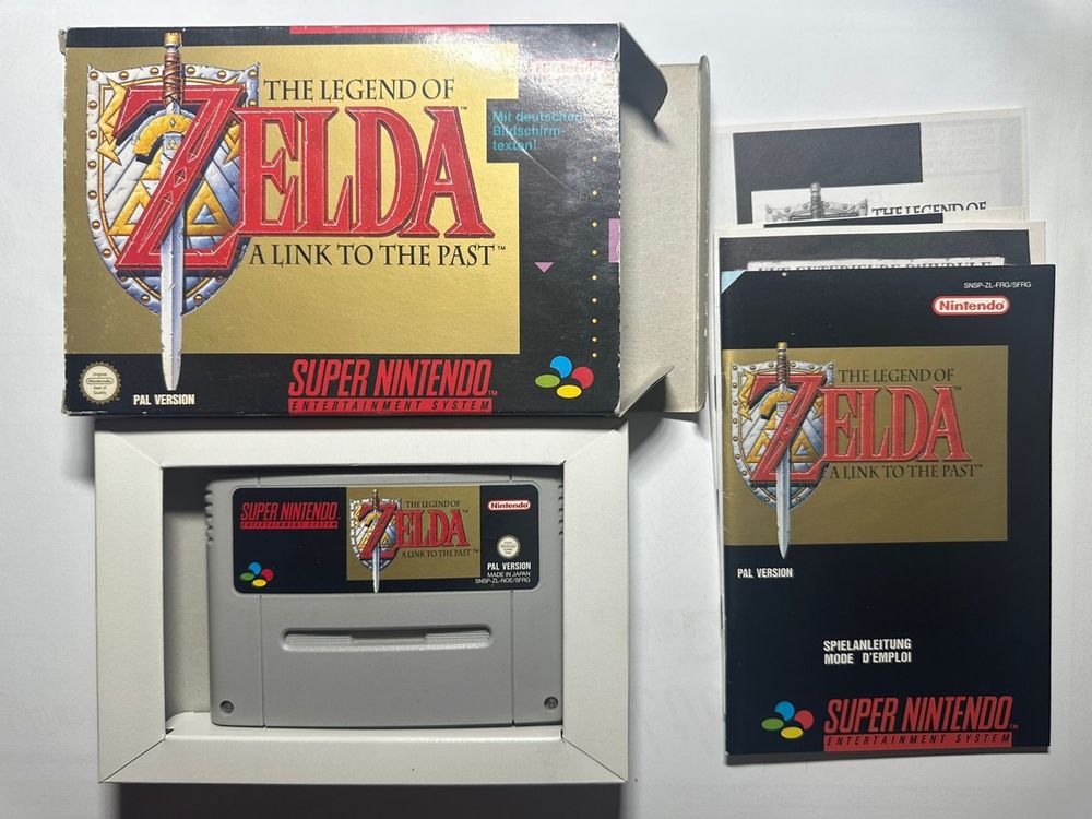 SNES Zelda – A Link to the Past PAL CIB – komplett mit Box + (Gebraucht ...