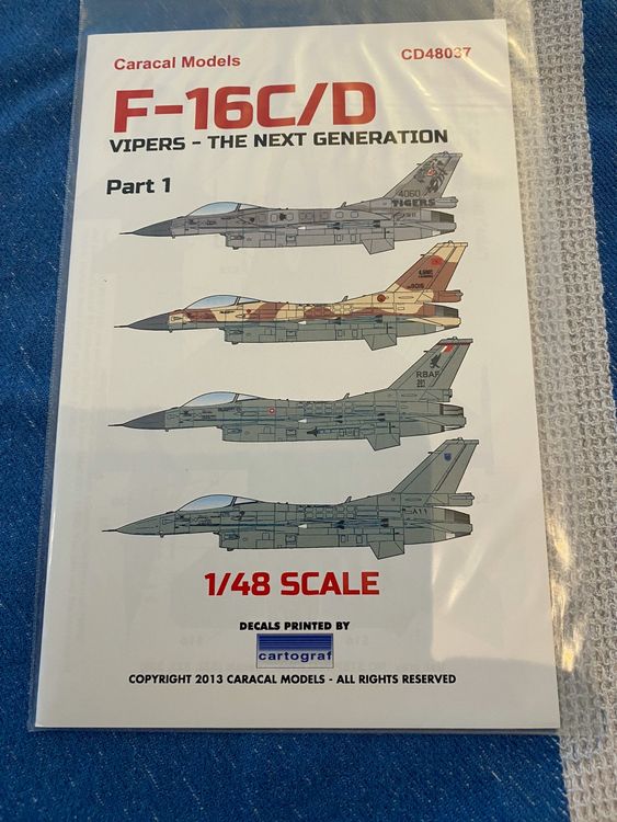 1/48 F-16 C/D VIPERS NEXT GENERATION PART 1 DECALS | Kaufen auf Ricardo