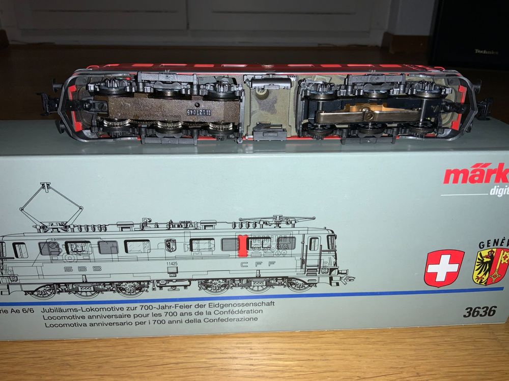 Märklin 3636 Ae 6/6 11425 Genève , 700 Jahre Schweiz (1991) | Kaufen auf Ricardo