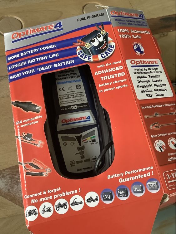 Ladegerät Motorrad inkl. Kabel, Optimate 4 | Kaufen auf Ricardo