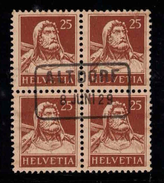 1925 Tell Nr. 175 im 4er-Block mit Kasten-ʘ (Neu (gemäss Beschreibung)) in Nuglar für CHF 5 ...