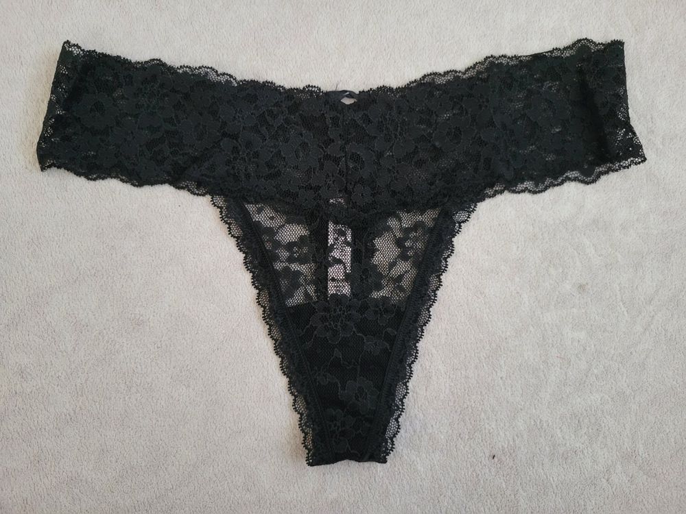 Victoria's Secret String Posey Spitze in S Schwarz 🖤 (Neu und ...