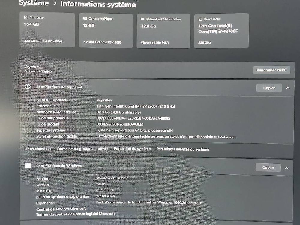 ACER Predator Orion 3000 P03-640 (D'occasion) à Morges pour CHF 750 ...