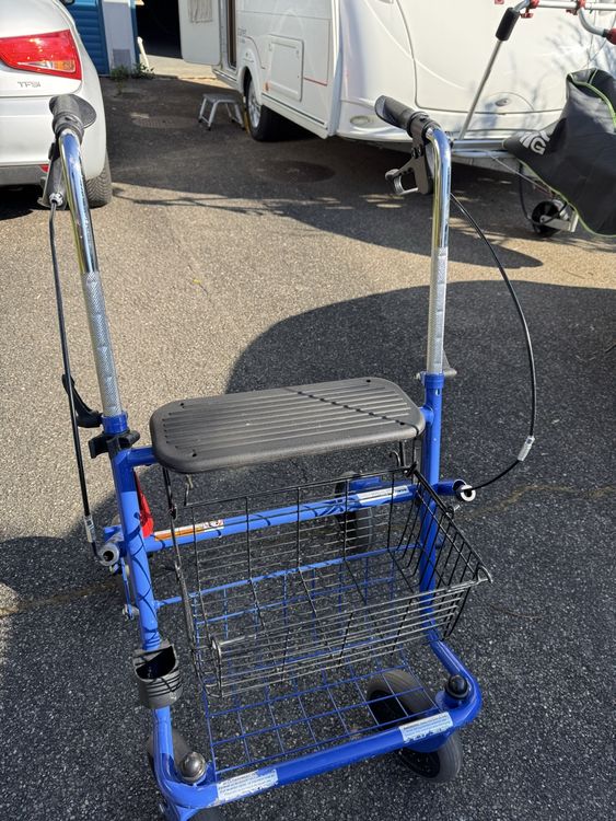 Rollator Gehilfe Gehwagen Seniorenhilfe mit Korb und Sitzflä | Kaufen ...