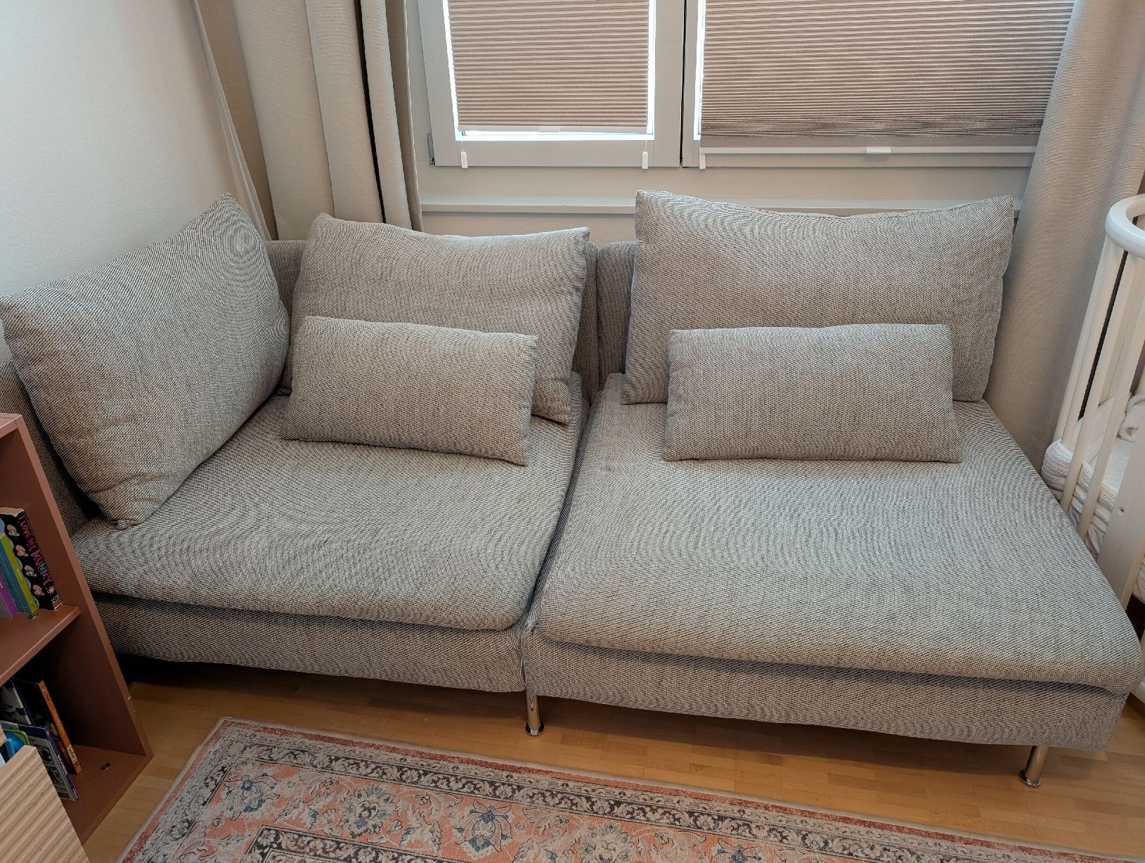 IKEA SÖDERHAMN 3-seat sofa, beige/brown cover, used look (Gebraucht) in ...