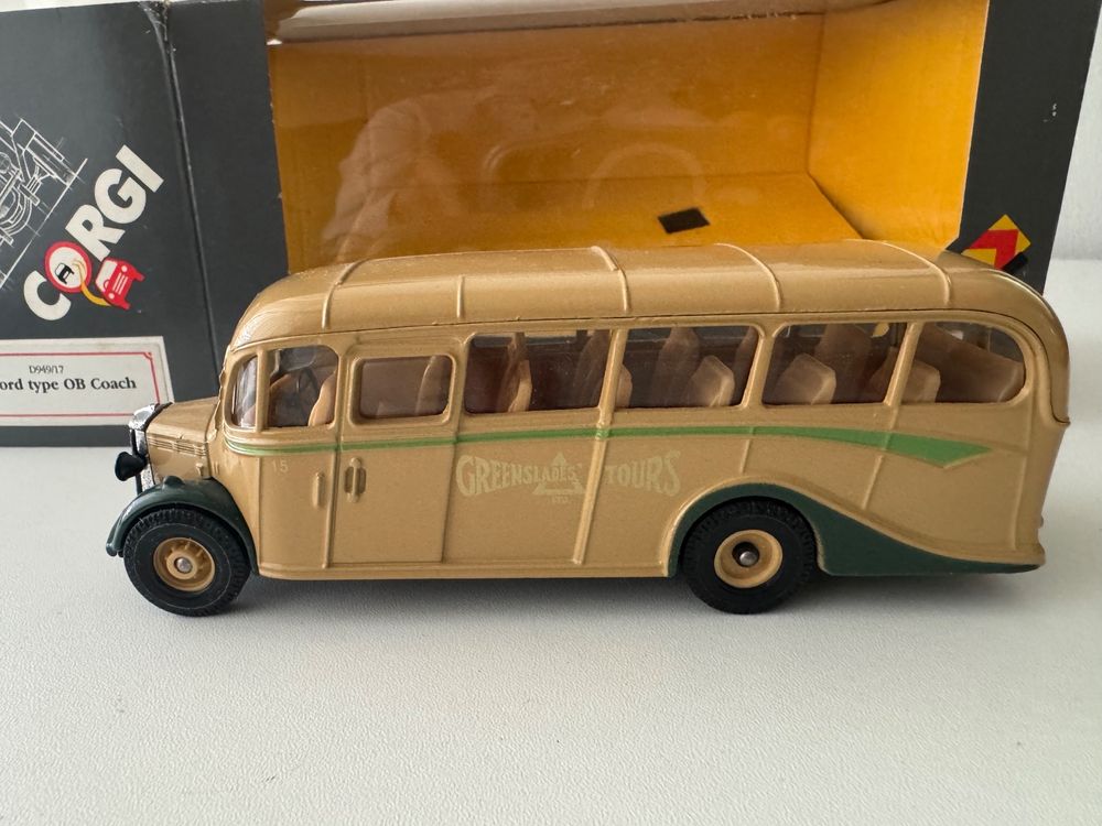 Corgi - Bedford OP Coach "Greenslades Tours", OVP (W1015) (Gebraucht ...