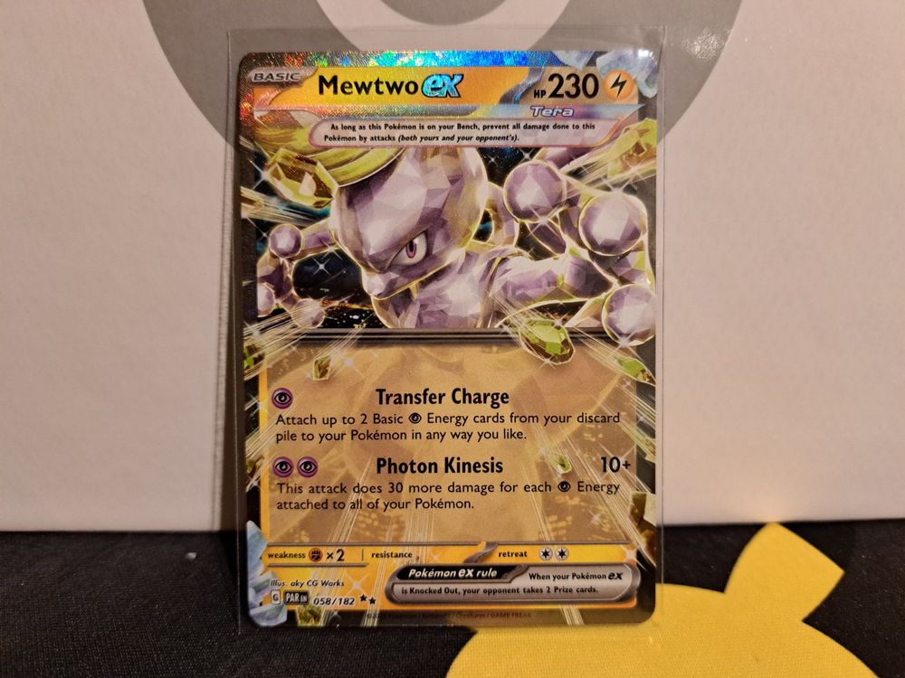 MEWTWO EX TERA PARADOX RIFT POKEMON KARTE 058/182 (Gebraucht) in ...