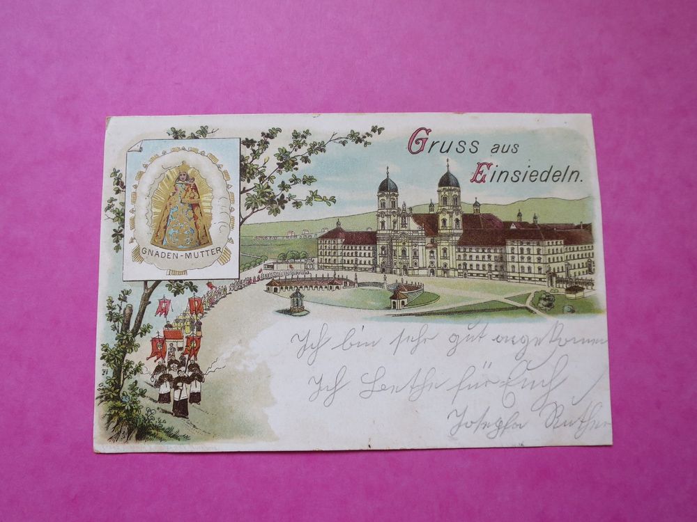 AK Gruss aus Einsiedeln 1901 | Kaufen auf Ricardo