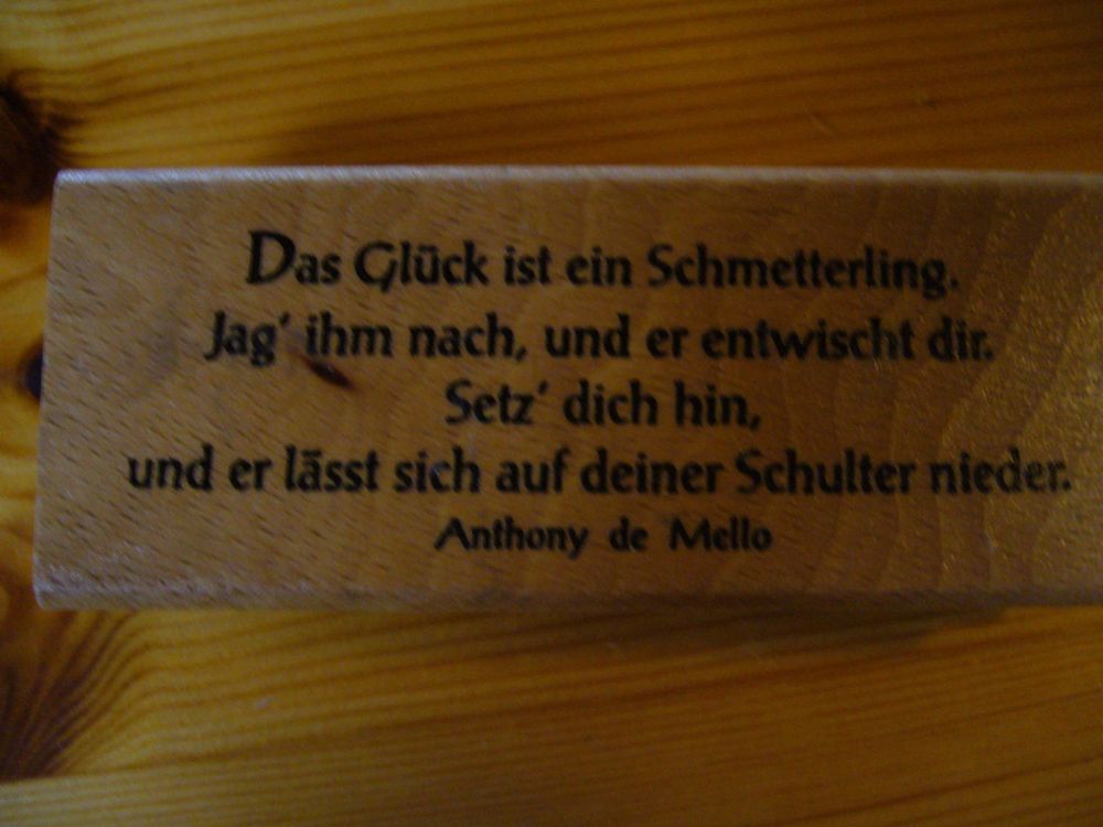 2 Spruchstempel "Glück und Wunsch" (Neu (gemäss Beschreibung)) in ...