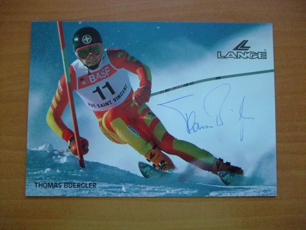 THOMAS BUERGLER (CH) AUTOGRAMMKARTE (Gebraucht) in Schachen b. Reute ...