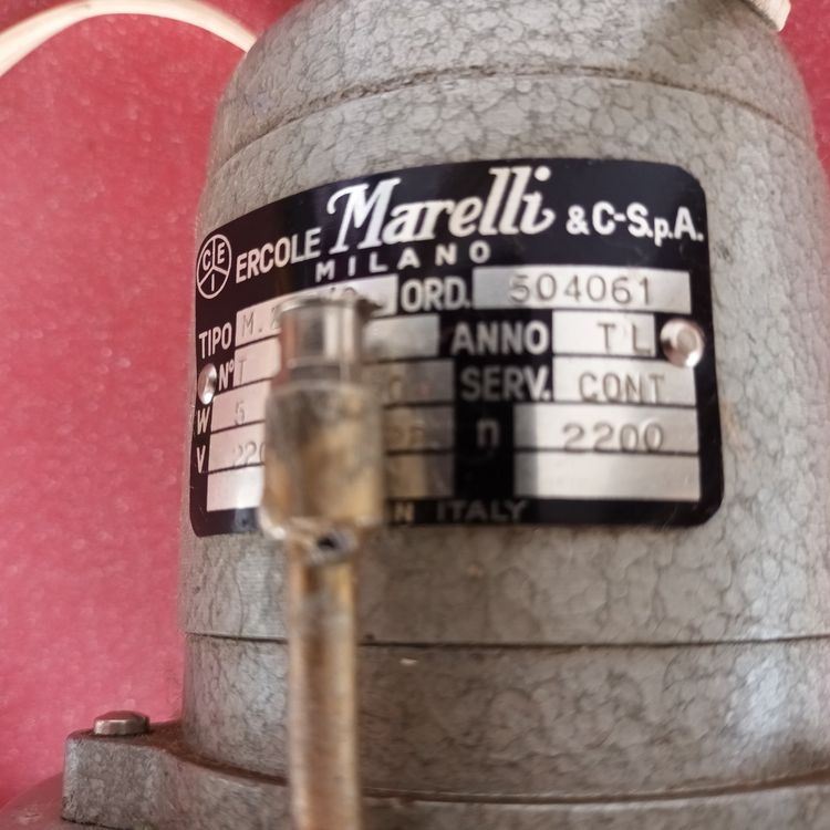 Elektromotor 220 V Marelli Aerotecnica Milano (Gebraucht) in Bäretswil ...