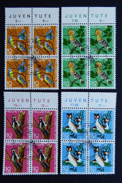 (i344) PJ: 1970 Zst. J232 - J235 ET ʘ | Kaufen auf Ricardo