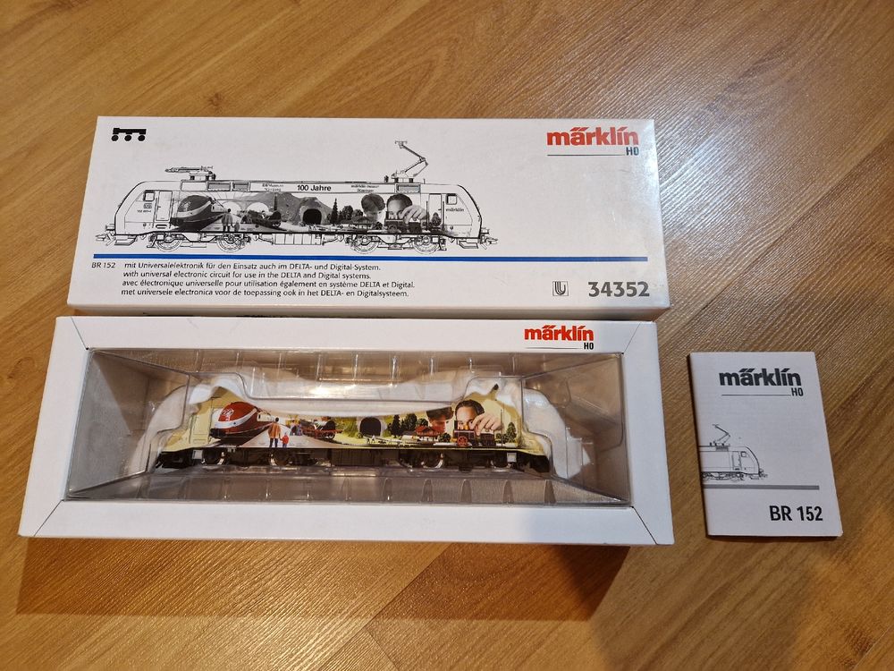Märklin 34352 E-Lok BR 152 Sondermodel 100 Jahre Delta NEU (Neu (gemäss ...