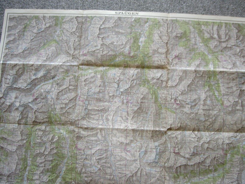 Topographische Karte "SPLÜGEN" von 1947 | Kaufen auf Ricardo