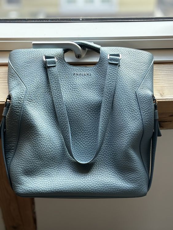 ORCIANI medium leather blue tote bag CHF 135 (Neu (gemäss Beschreibung ...