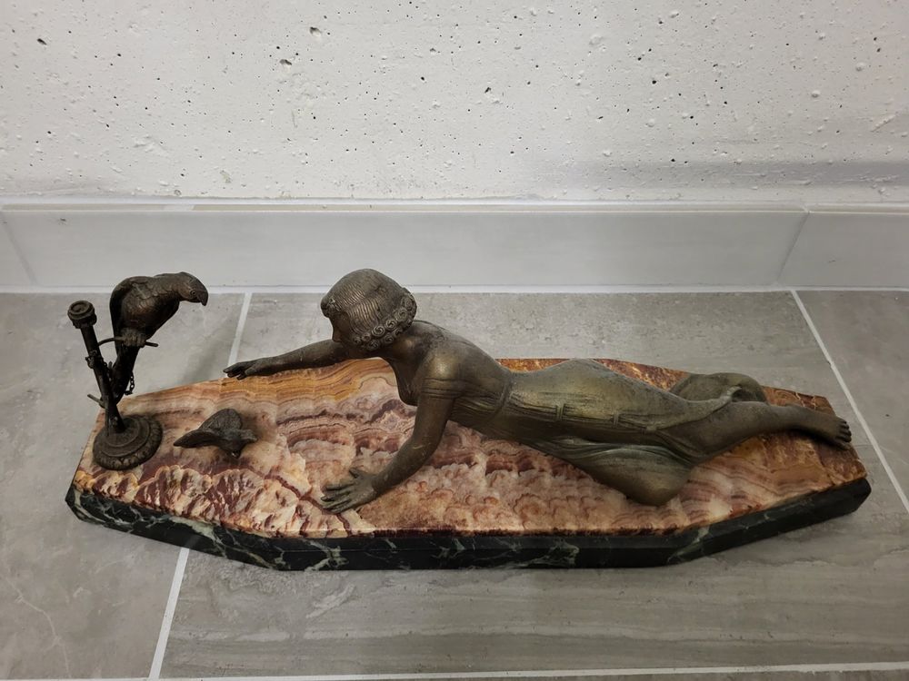 Bronze Skulptur auf Marmor | Kaufen auf Ricardo