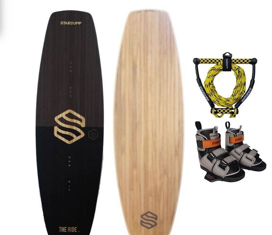 Stardupp The Ride Wakeboard 141 cm + Wakeboard-Bindungs-Set (Gebraucht ...