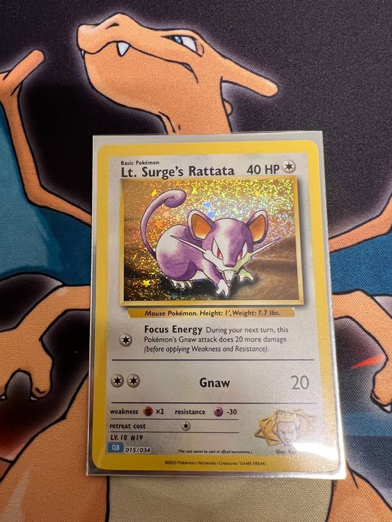 Lt. Surge's Rattata (CLB 015) - Pokemon TCG Classic | Kaufen auf Ricardo