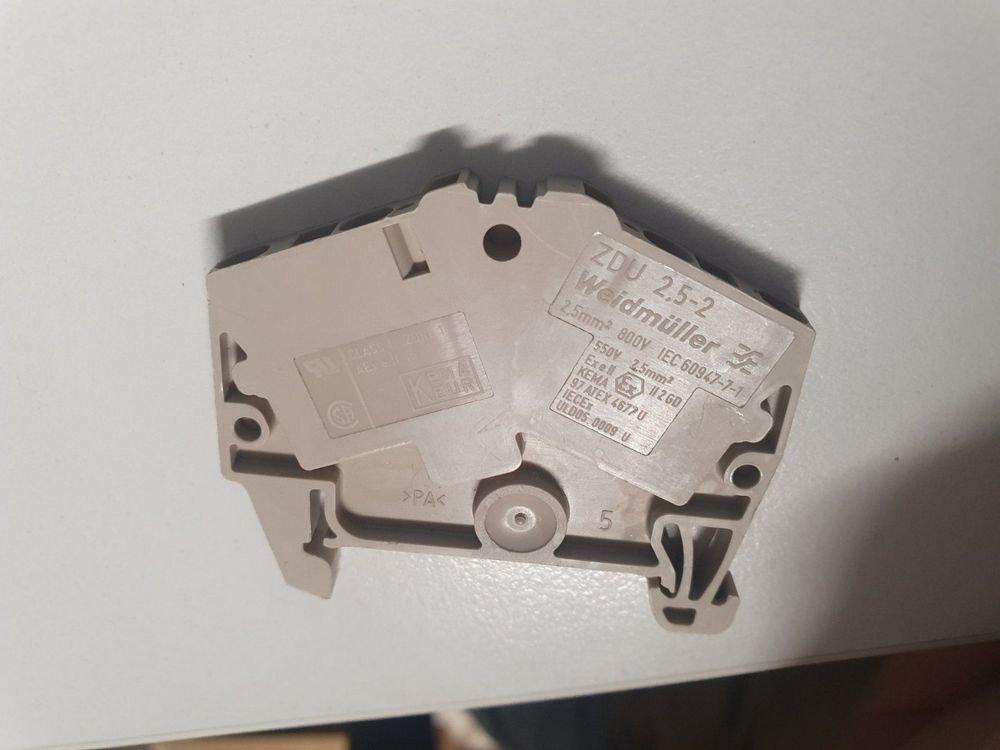 Reihenklemme ZDU 2,5-2/4AN beige Weidmüller KEMA KEUR (Neu (gemäss Beschreibung)) in Zürich für ...