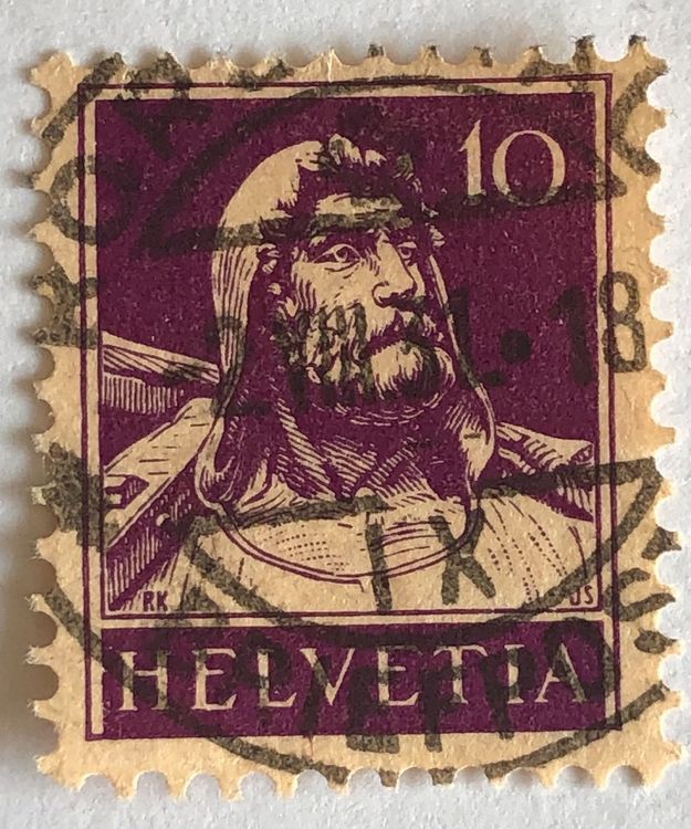 Nr.184 Tellbrustbild mit Vollstempel (Gebraucht) in Aarau für CHF 0.25 – mit Lieferung auf ...