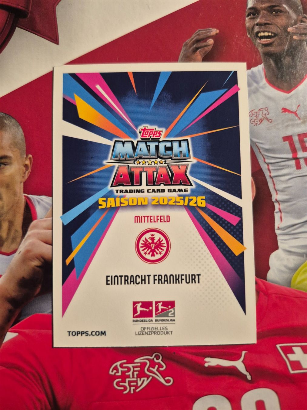 Hugo Larsson Eintracht Frankfurt Topps Match Attax 2025/26 (Gebraucht ...