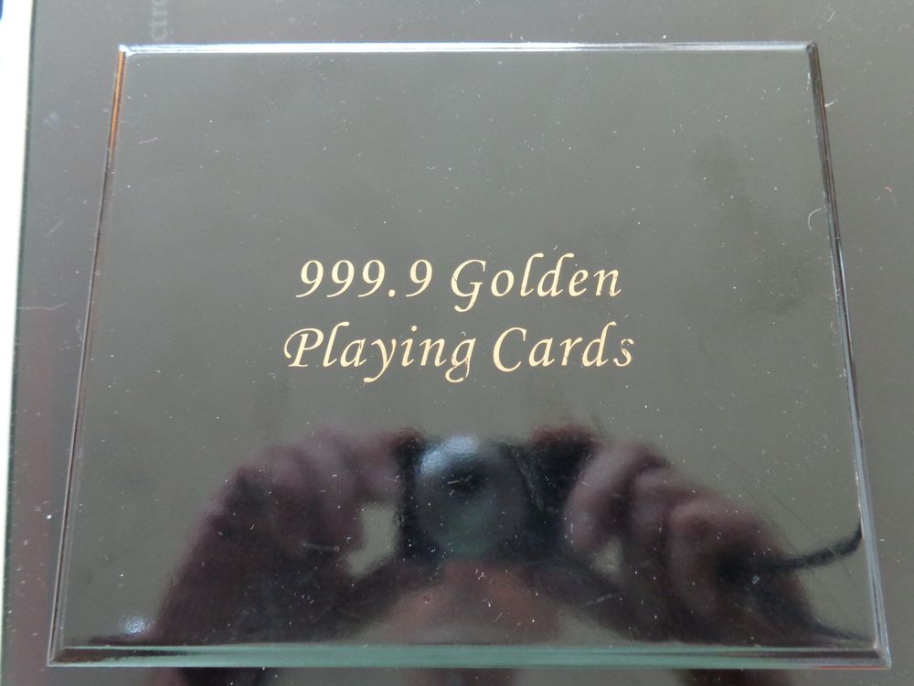 PLAYING CARDS GOLDEN 999,9 - DES CARTE PLAQUE EN OR 999,9 (Neuf avec ...
