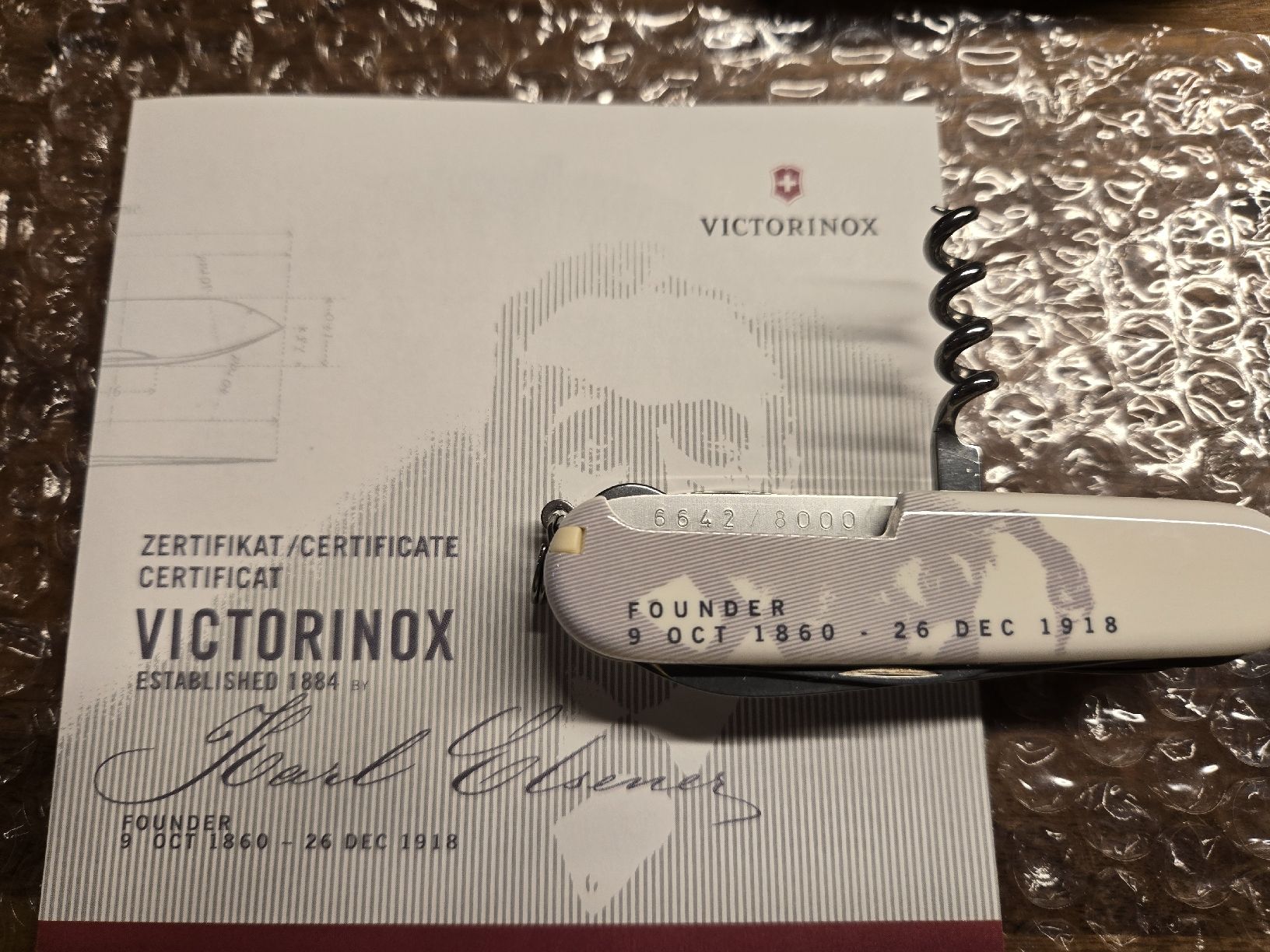 Karl Elsener Gedenkmünze Set 2018 6642/8000 (Neu und originalverpackt ...