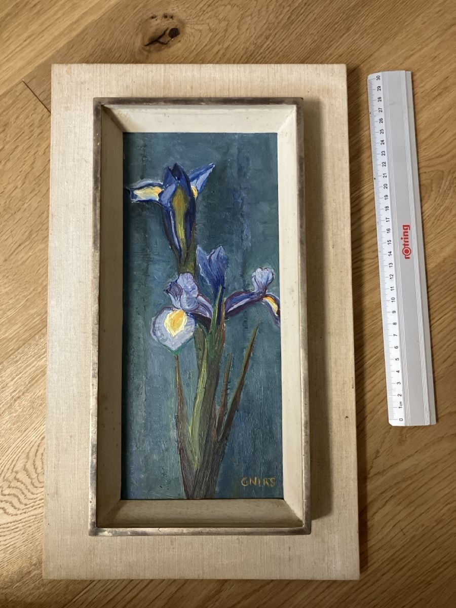 Originales Iris Gemälde von 1963, signiert, Vintage Kunst! (Gebraucht ...