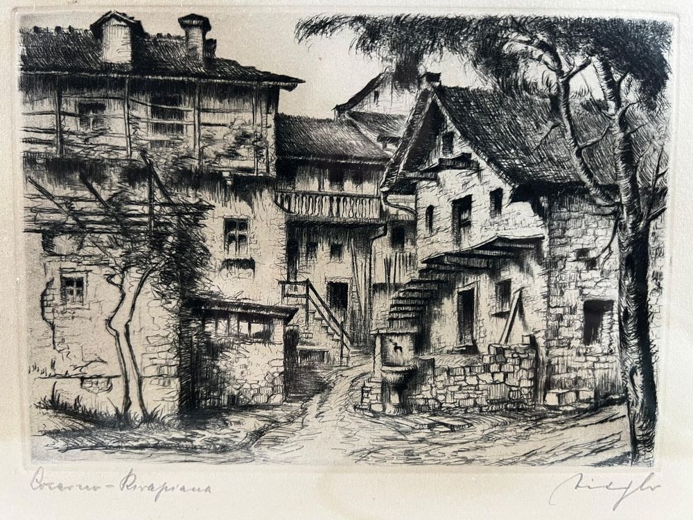 H. Jakob Ziegler (1888 - 1973) Radierung Handsigniert (Gebraucht) in ...