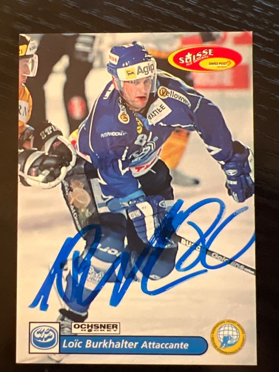Loic Burkhalter Original Unterschrift Autogramm HCAP Ambri (Gebraucht ...
