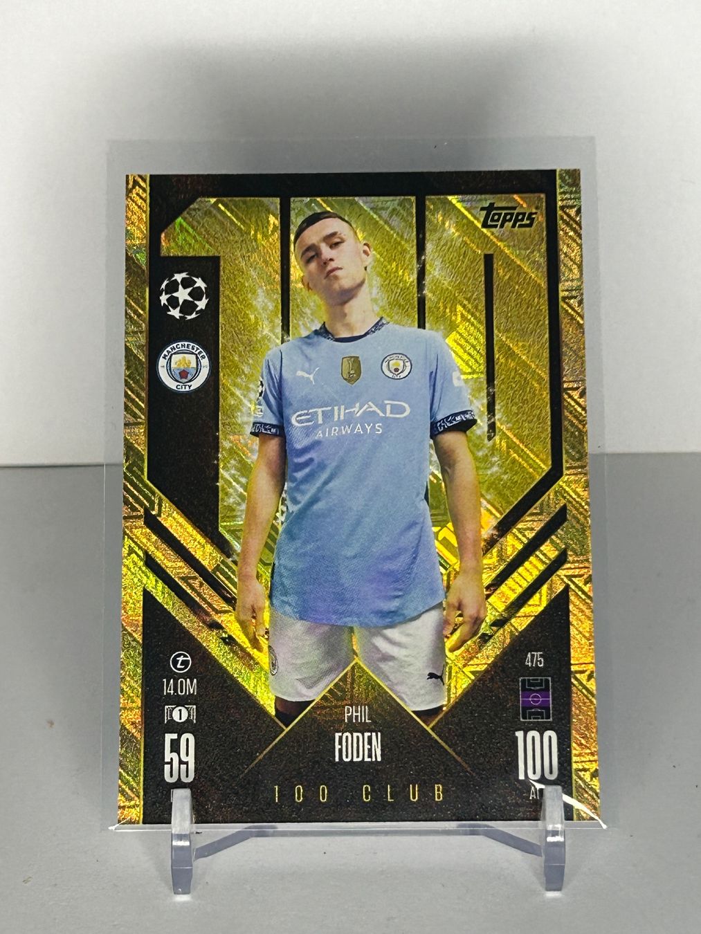 Topps Match Attax 100 Club Karte Phil Foden (Neu (gemäss Beschreibung ...