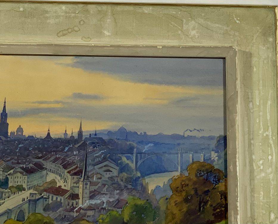 Christian Baumgartner (1855-1942) Aquarell - Stadtansicht | Kaufen auf Ricardo