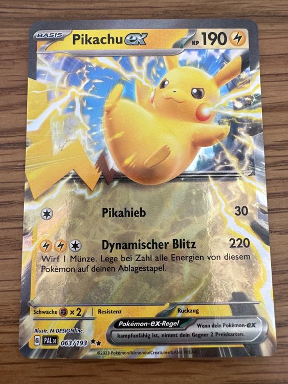Pikachu ex PAL DE 063/193 Entwicklungen in Paldea (Neu (gemäss ...