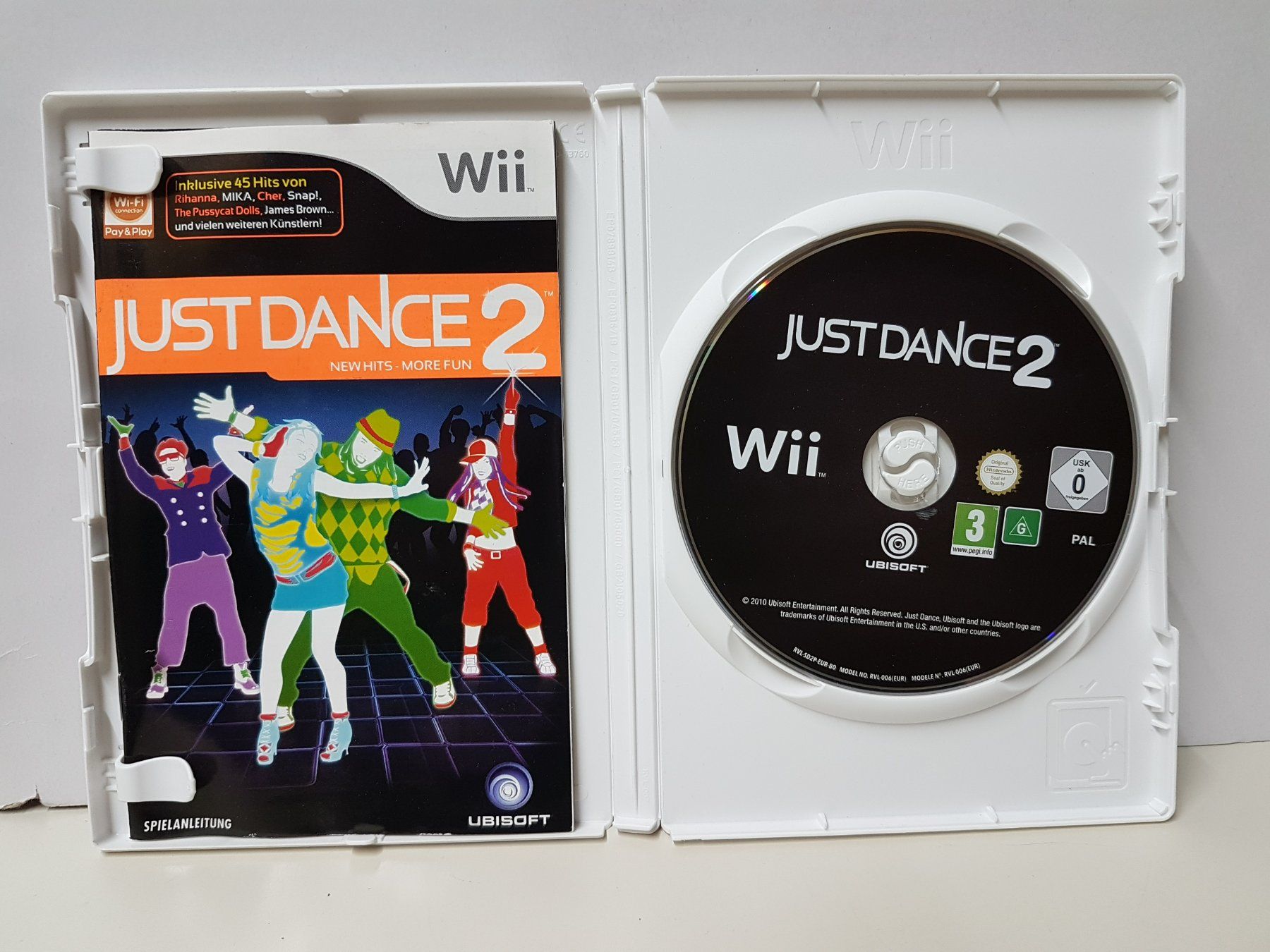 Just Dance 2 New Hits-More Fun 45 Chartsbreaker für Wii (Gebraucht) in ...