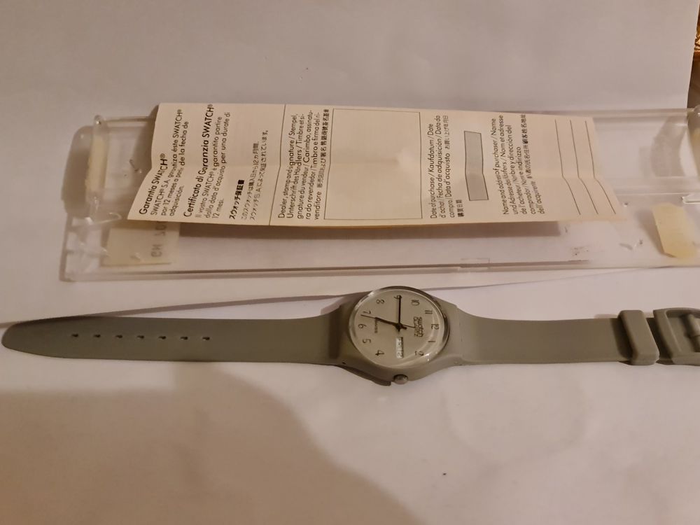 SWATCH first model-1983 GM700 D 851 /7947 BOX PAPIER (Neu und ...