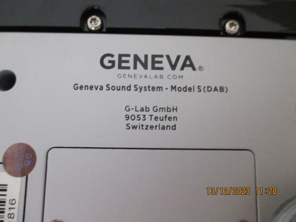 Geneva Model S- DAB Radio (Gebraucht) in zürich für CHF 55 – mit ...