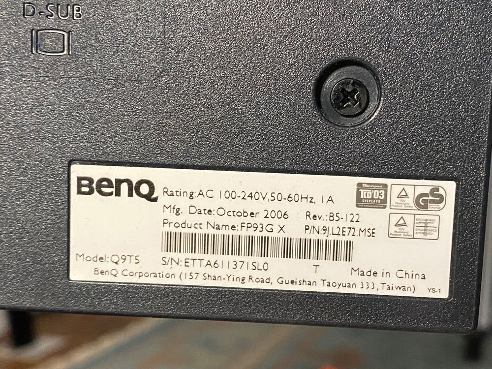 Vintage Computer Screen - BENQ FP93G X | Kaufen auf Ricardo