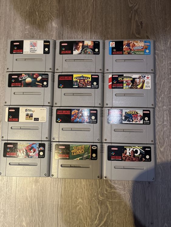 12 SNES Super Nintendo Spiele Sammlung Modul Konvolut Raritä | Kaufen ...