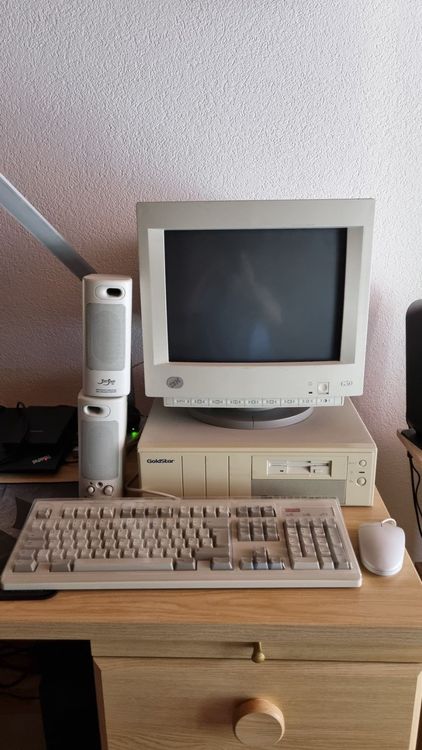Retro PC komplet GoldStar 286/12Mhz, IBM G50 vga monitor.. (Gebraucht ...