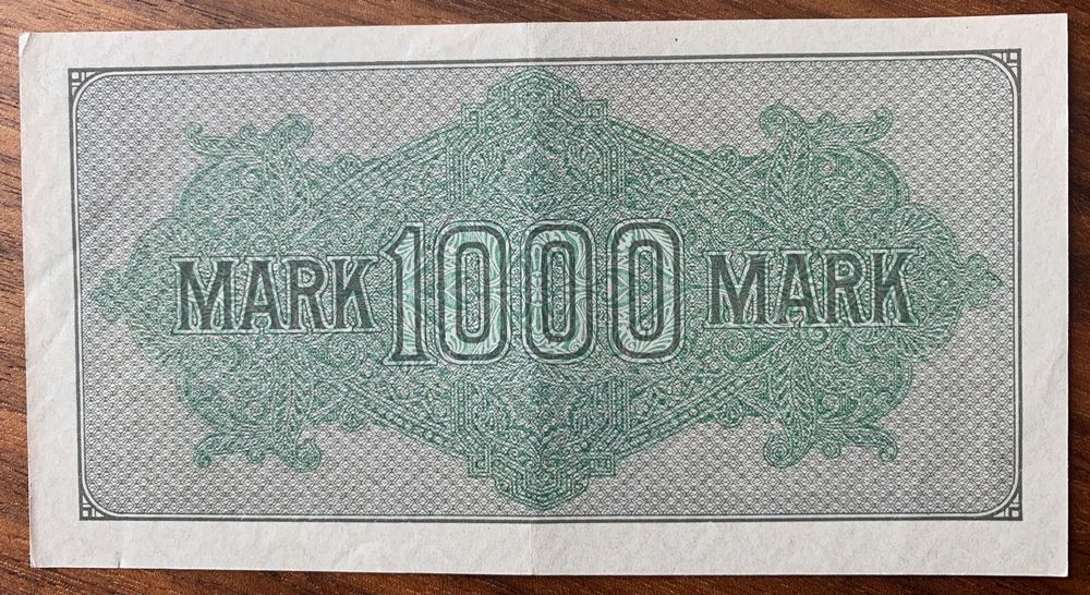 Reichsbanknote 1000 Mark 1922 SS | Kaufen auf Ricardo