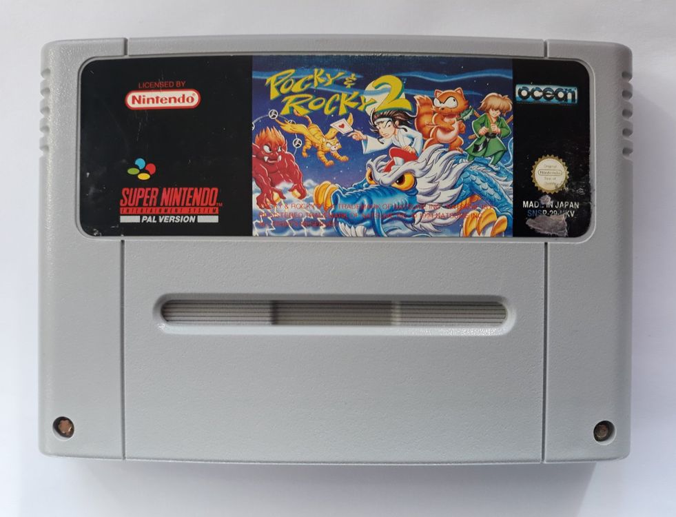 Pocky & Rocky 2 🕹️ Super Nintendo SNES PAL UKV 👉 RARITÄT (Gebraucht) in ...
