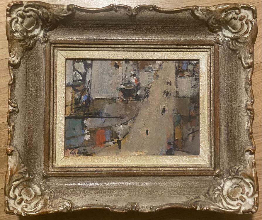 Walter Emil MÜLLER (1896-1983) Hafenszene Gemälde mit Perso (Gebraucht) in Root für CHF 209 ...