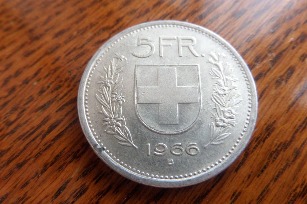 Alter SCHWEIZER 5 Fr / 1966 SILBER Münze vorz. (Gebraucht) in Glis für CHF 18 – mit Lieferung ...